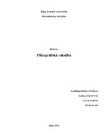Piktogrāfiskā rakstība / Referāts / ID: 302598