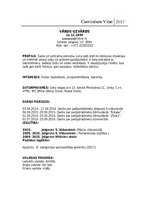 Curriculum Vitae / Paraugs / CV / ID: 311009