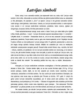 Latvijas simboli / Referāts / Vēsture, kultūra / ID: 413510