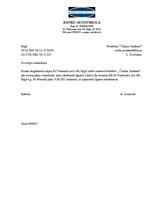 Atbildes vēstule / Paraugs / Lietvedība / ID: 724005