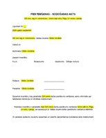 Pieņemšanas - nodošanas akts darba / Paraugs / ID: 764308